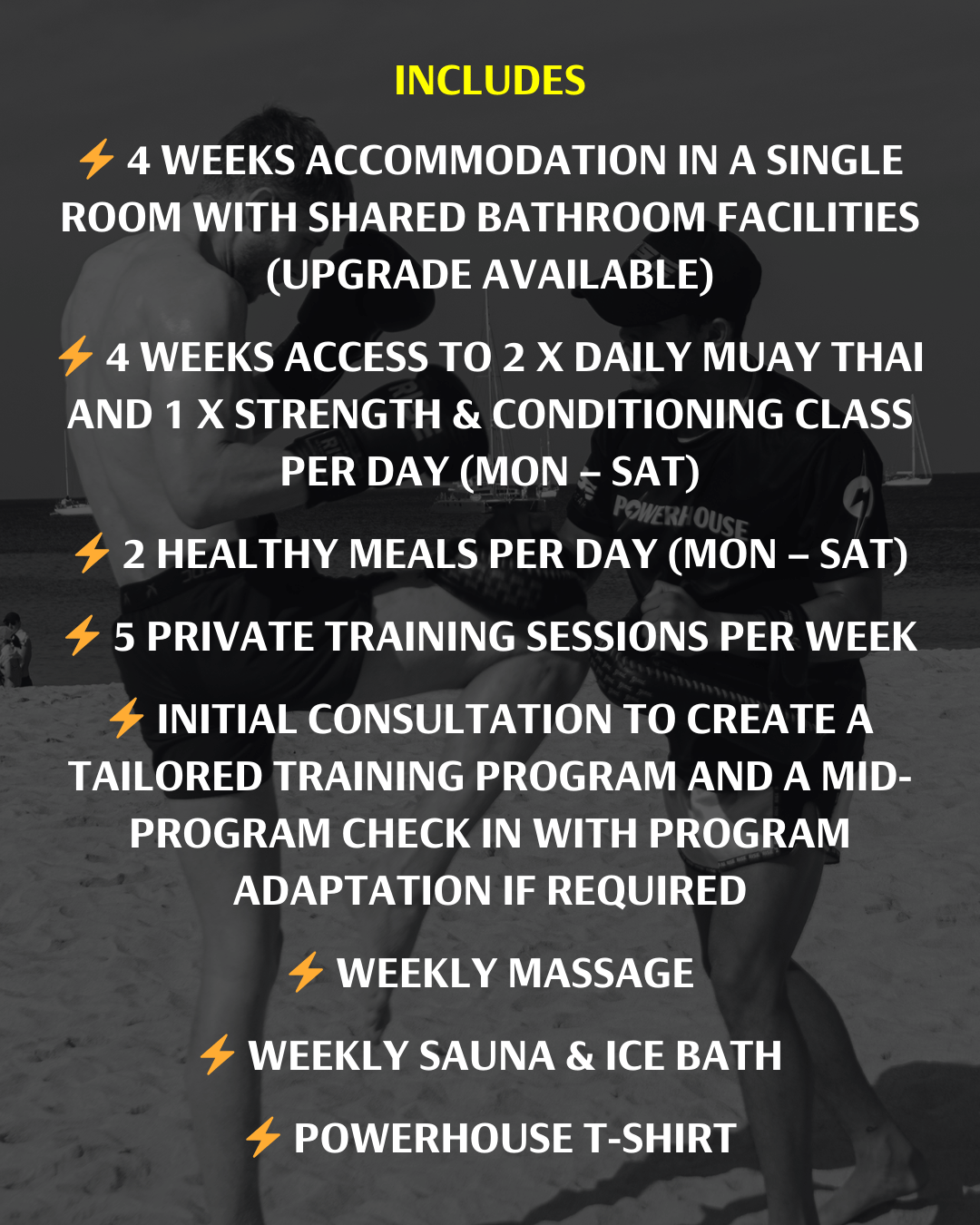 STANDARD PACKAGES – Powerhouse Phuket